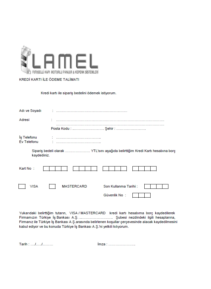 LAMEL AL M NYUM CEPHE PROJE VE OTOMASYON S STEMLER MA L ORDER LAMEL